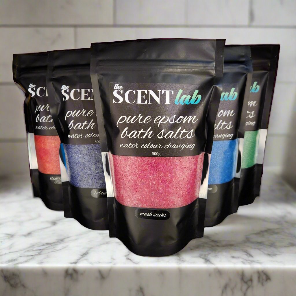 Bath Salts - Scented and Water Colour Changing – The Scent Lab