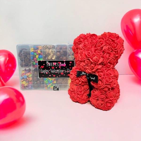Valentine's Day Bundle - Snackle Box + Forever Rose Bear – The Scent Lab