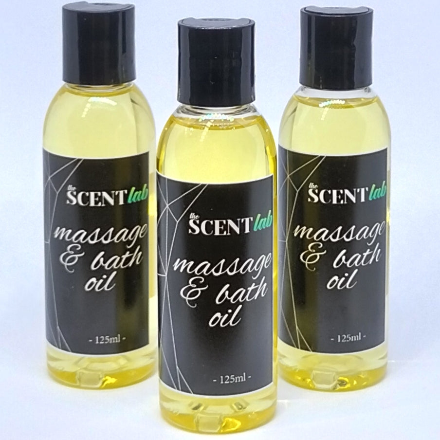 Scented Massage Oil and Bath Oil - 125ml | The Scent Lab